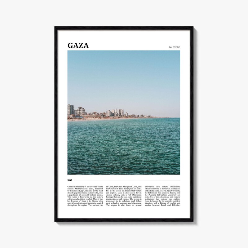 Gaza Art Canvas - Etsy