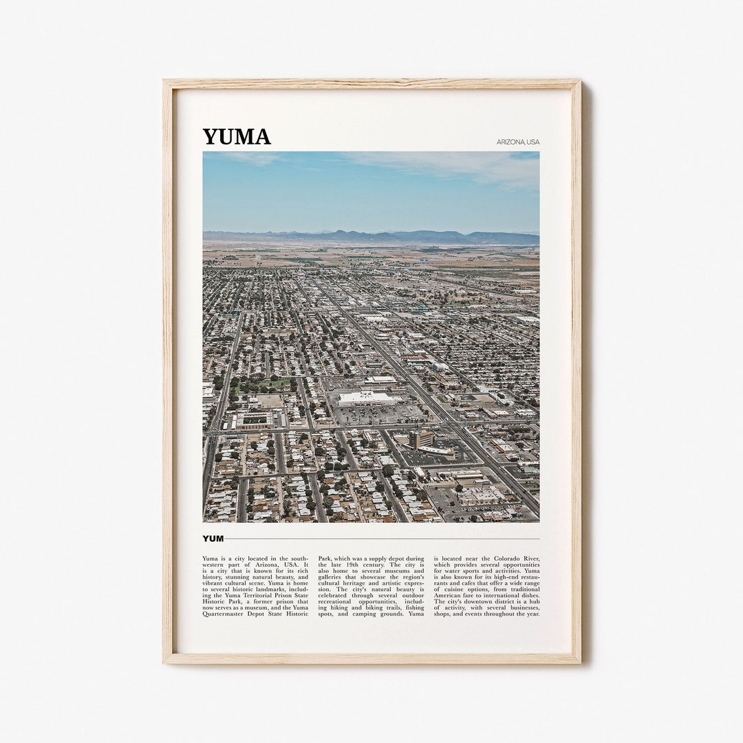Yuma Travel Poster Yuma Wall Art Yuma Poster Print Yuma - Etsy