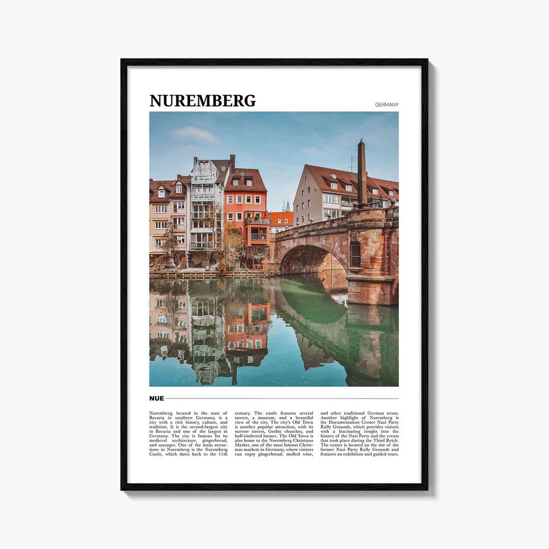 Nuremberg Travel Poster, Nuremberg Wall Art, Nuremberg Poster Print ...