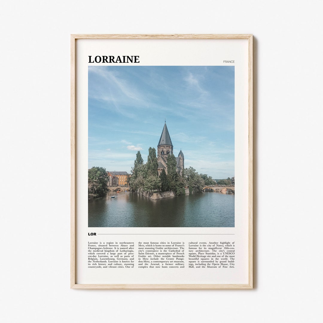 Lorraine Travel Poster, Lorraine Wall Art, Lorraine Poster Print ...