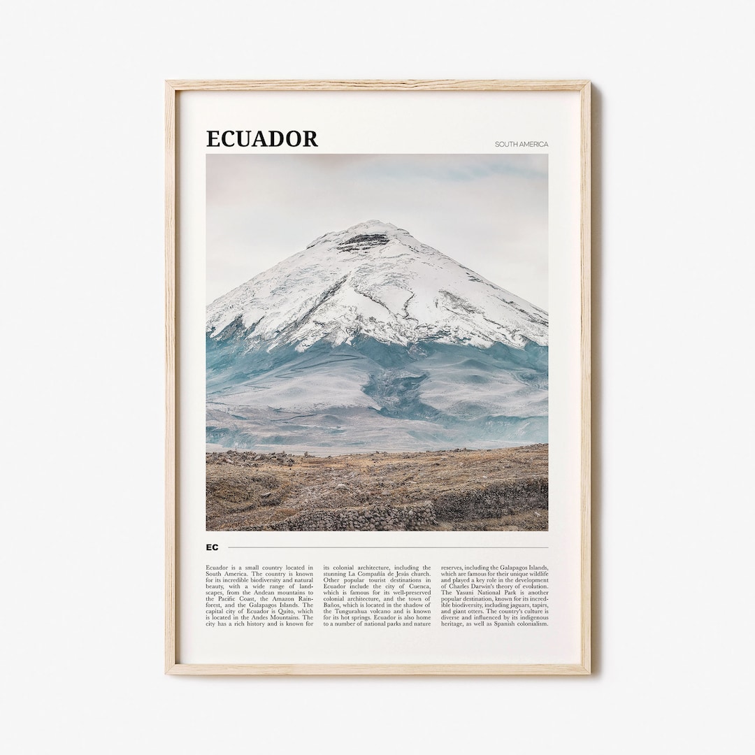 Ecuador Travel Poster, Ecuador Wall Art, Ecuador Poster Print, Ecuador ...