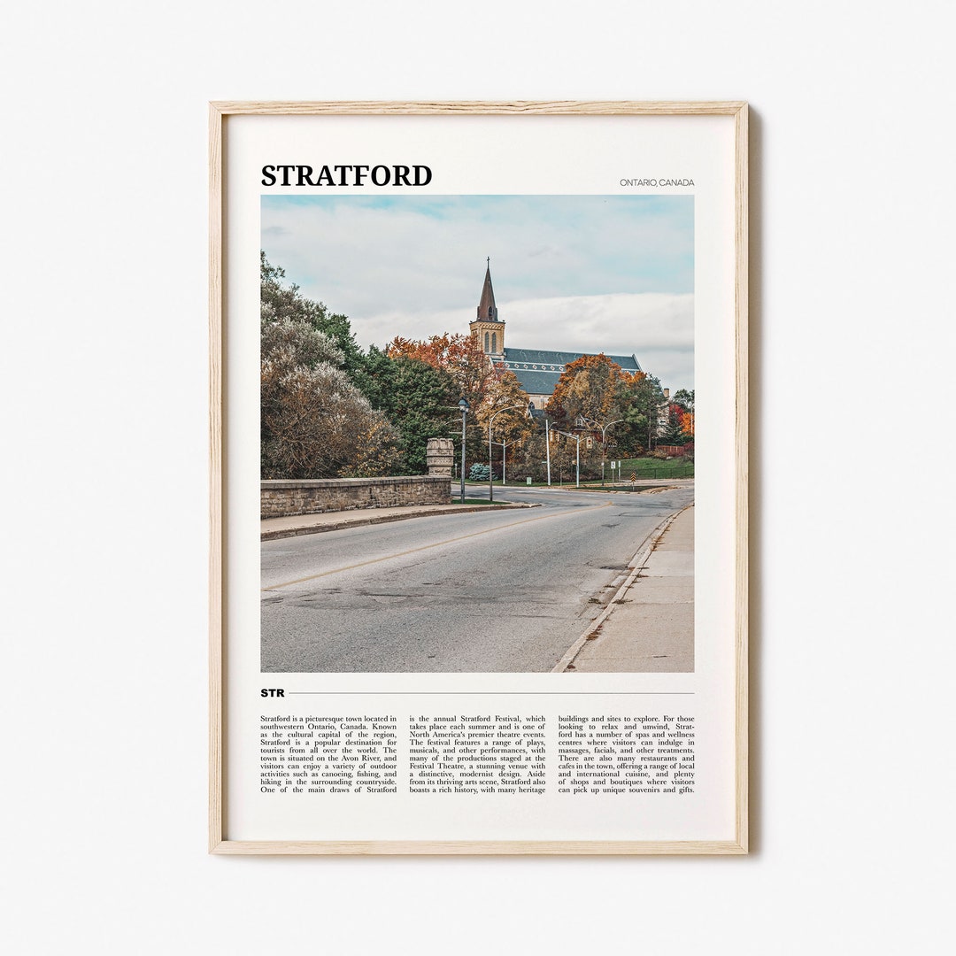 Stratford Travel Poster, Stratford Wall Art, Stratford Poster Print ...