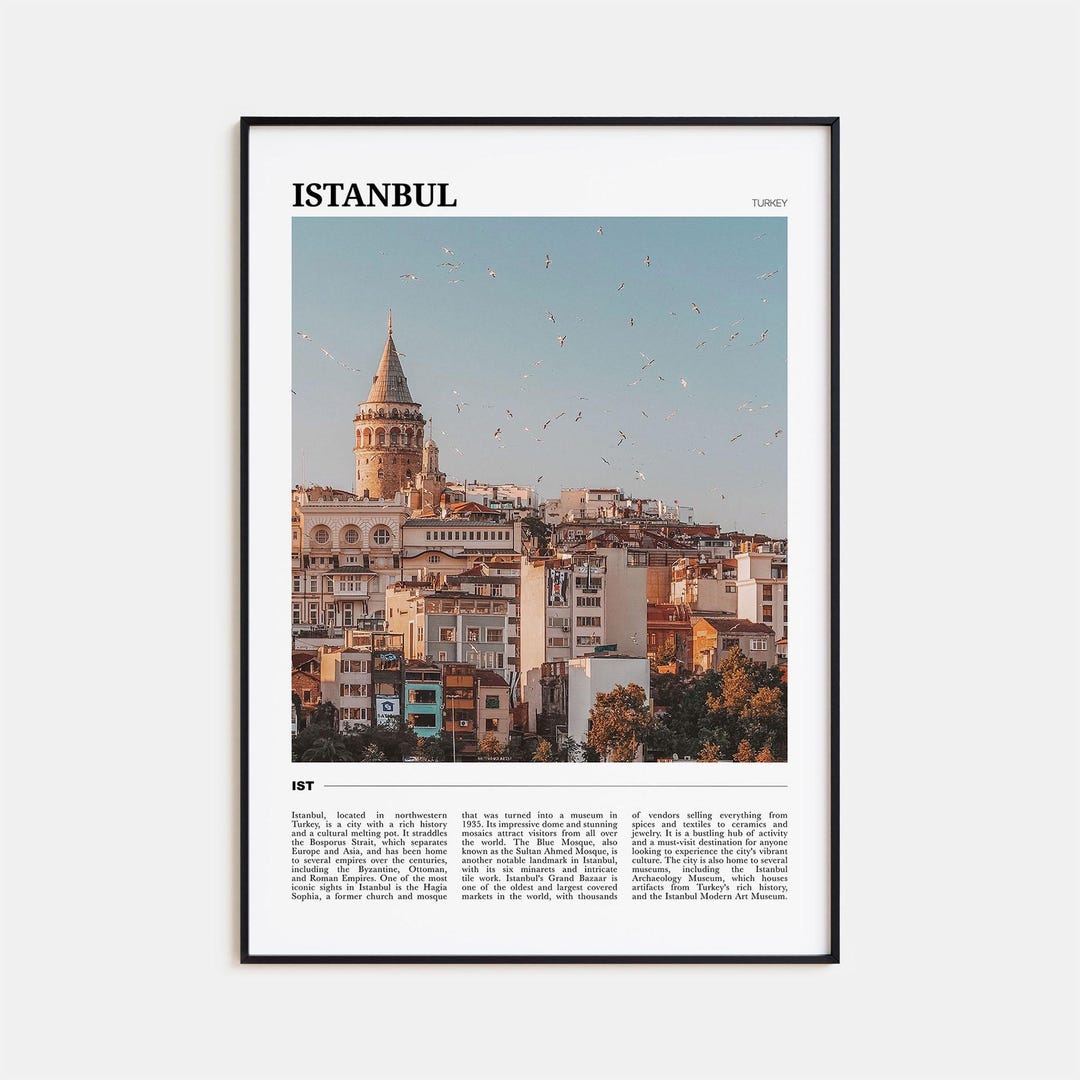 Istanbul Travel Poster, Istanbul Wall Art, Istanbul Poster Print ...