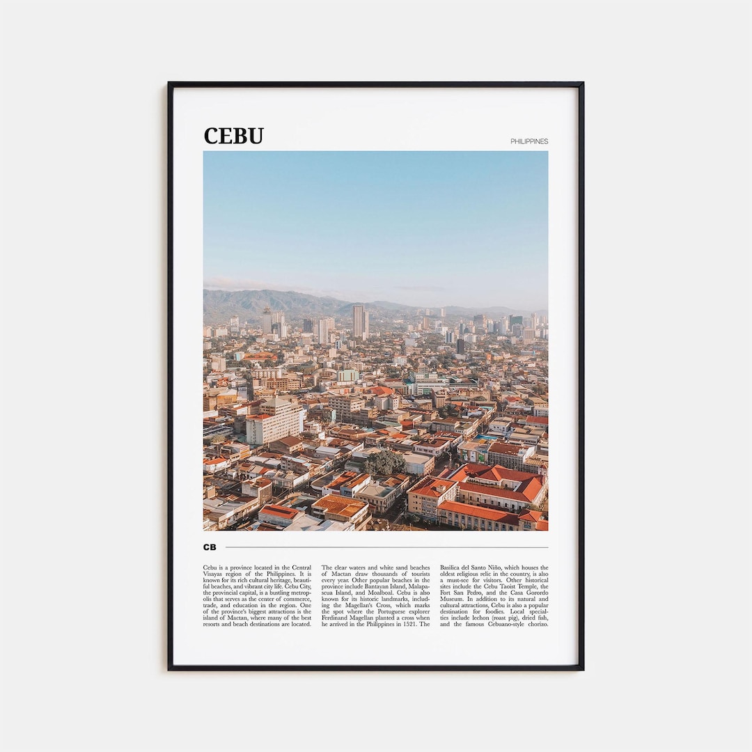Cebu Travel Poster, Cebu Wall Art, Cebu Poster Print, Cebu Photo, Cebu ...