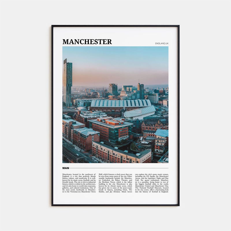 Manchester Print - Etsy UK