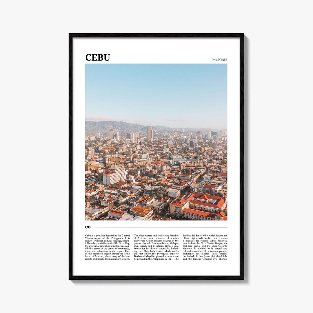 Cebu Travel Poster, Cebu Wall Art, Cebu Poster Print, Cebu Photo, Cebu ...