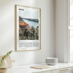 Brazil Travel Poster No 2, Brazil Wall Art, Brazil Poster Print, Brazil ...