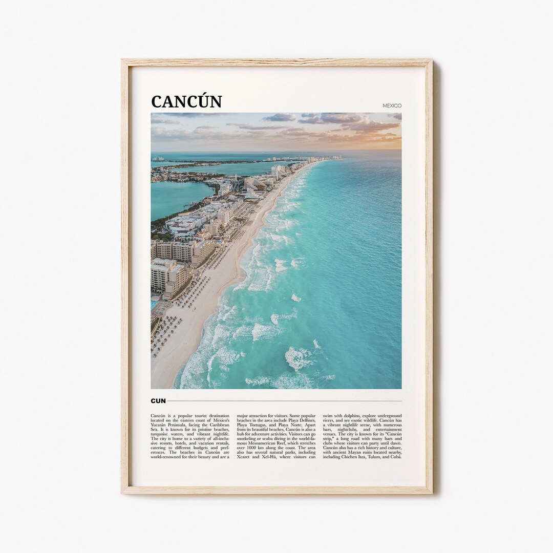 Cancun Travel Poster, Cancun Wall Art, Cancun Poster Print, Cancun ...