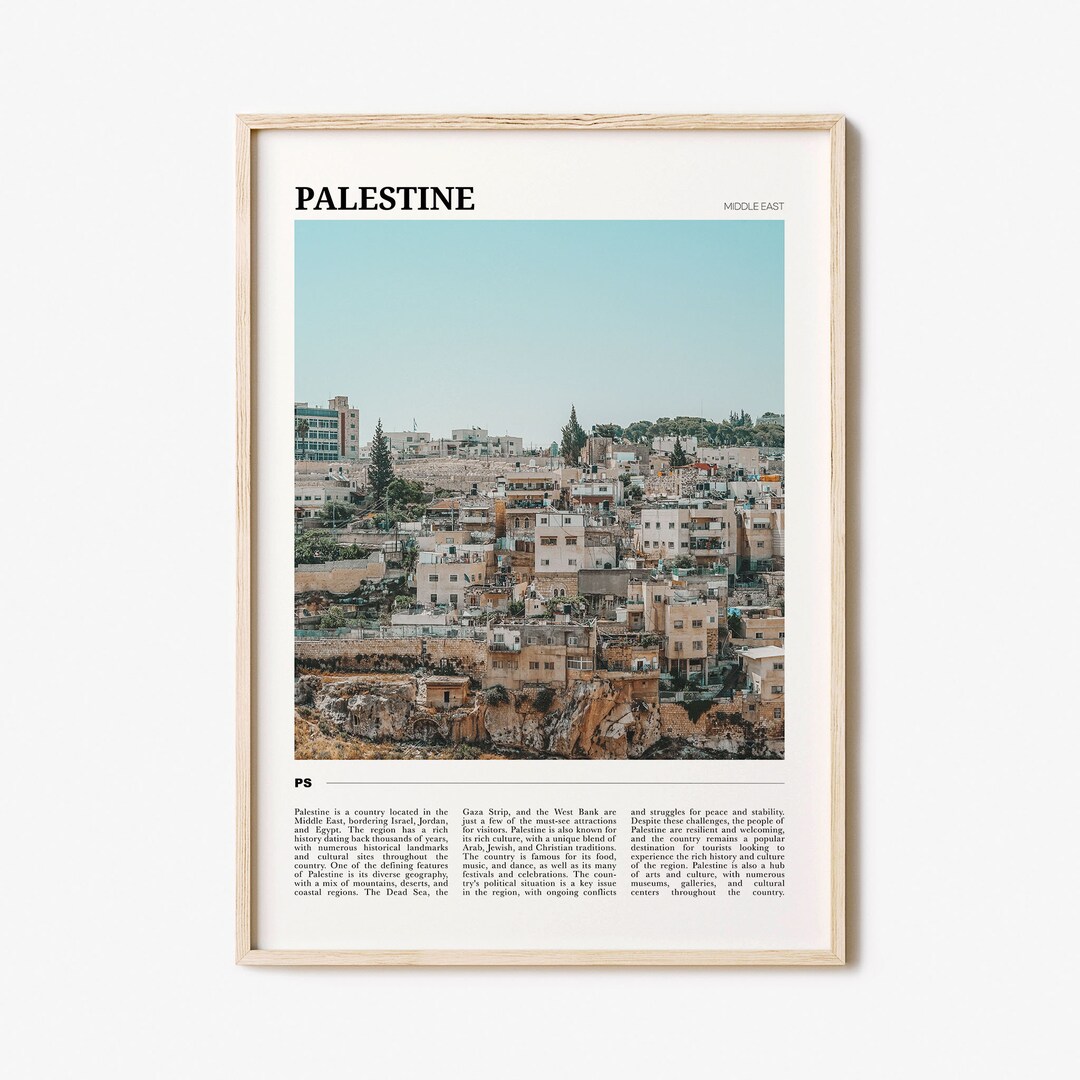 Palestine Travel Poster No 3 Palestine Wall Art Palestine - Etsy