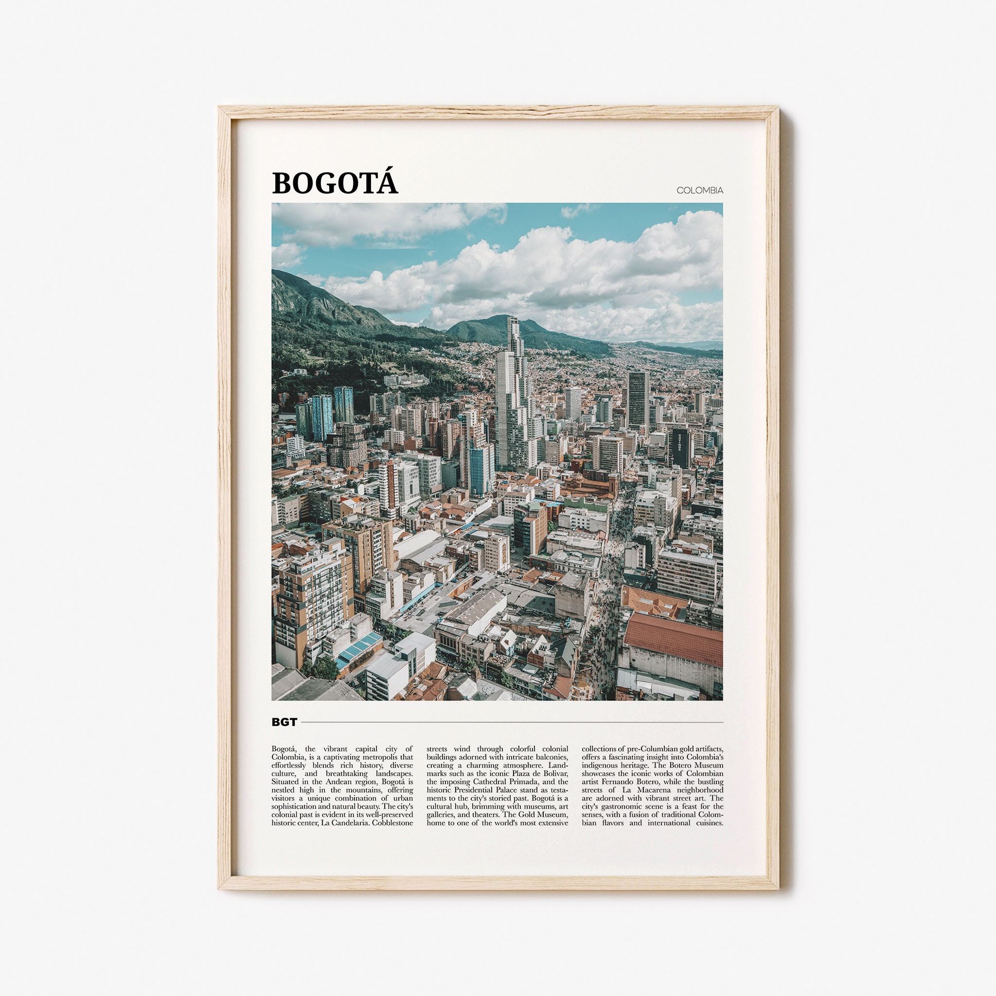 Bogota Travel Poster, Bogota Wall Art, Bogota Poster Print, Bogota ...