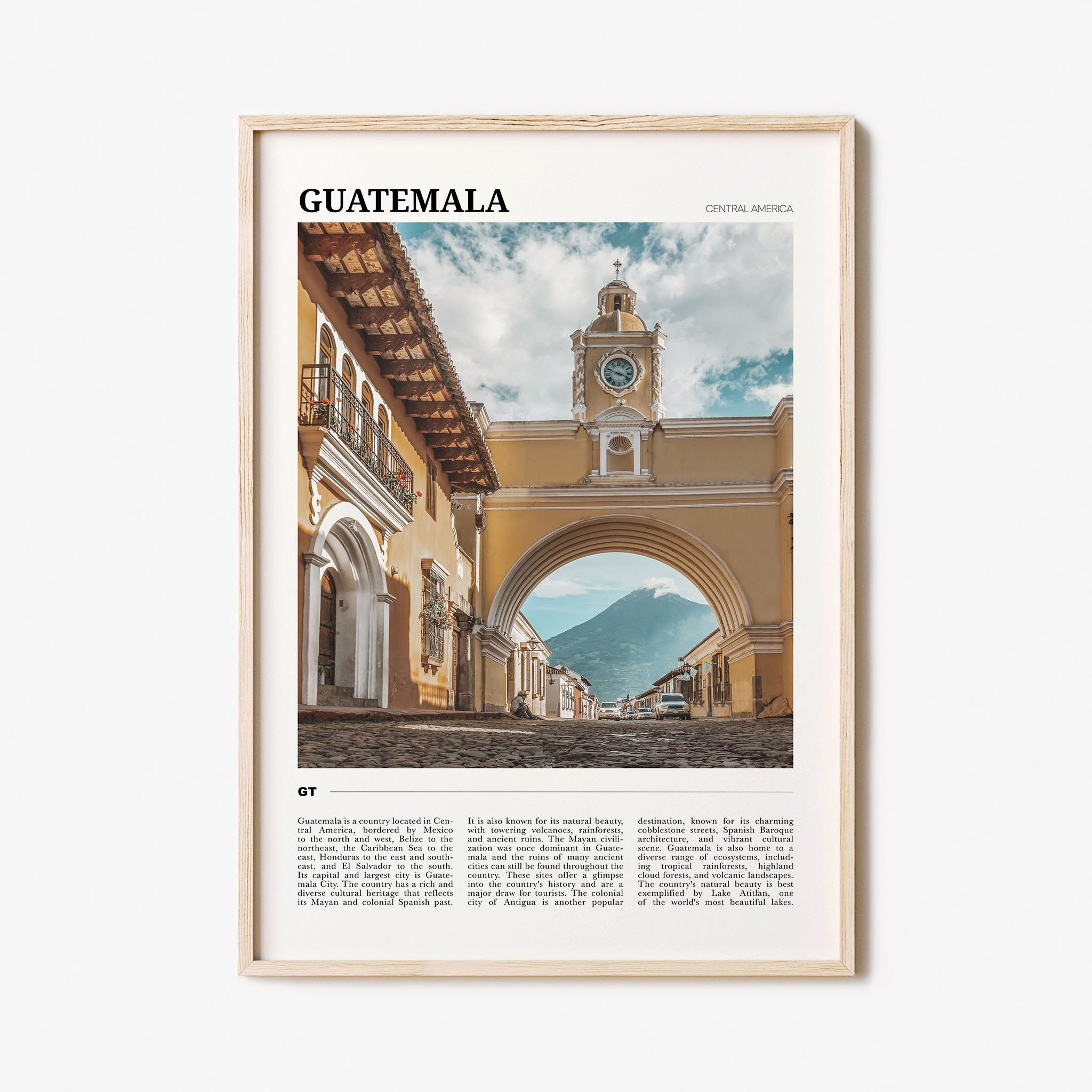 Guatemala Travel Poster Guatemala Wall Art Guatemala Poster - Etsy