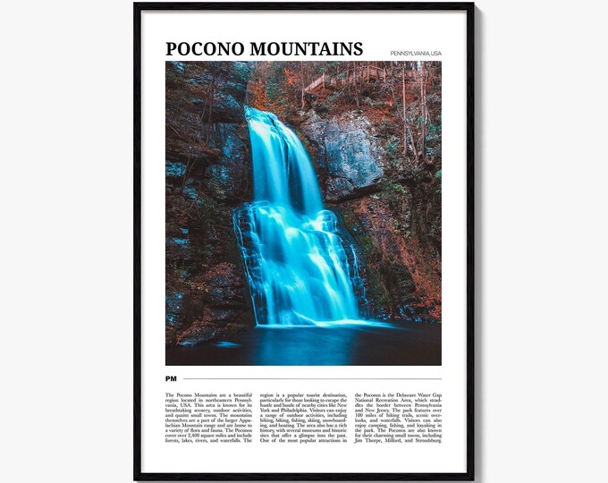 Poconos Poster, Poconos Print, Pennsylvania Poster, Pennsylvania Print ...