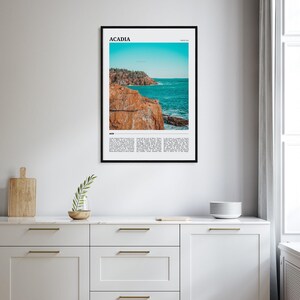Acadia National Park Travel Poster, Acadia National Park Wall Art ...
