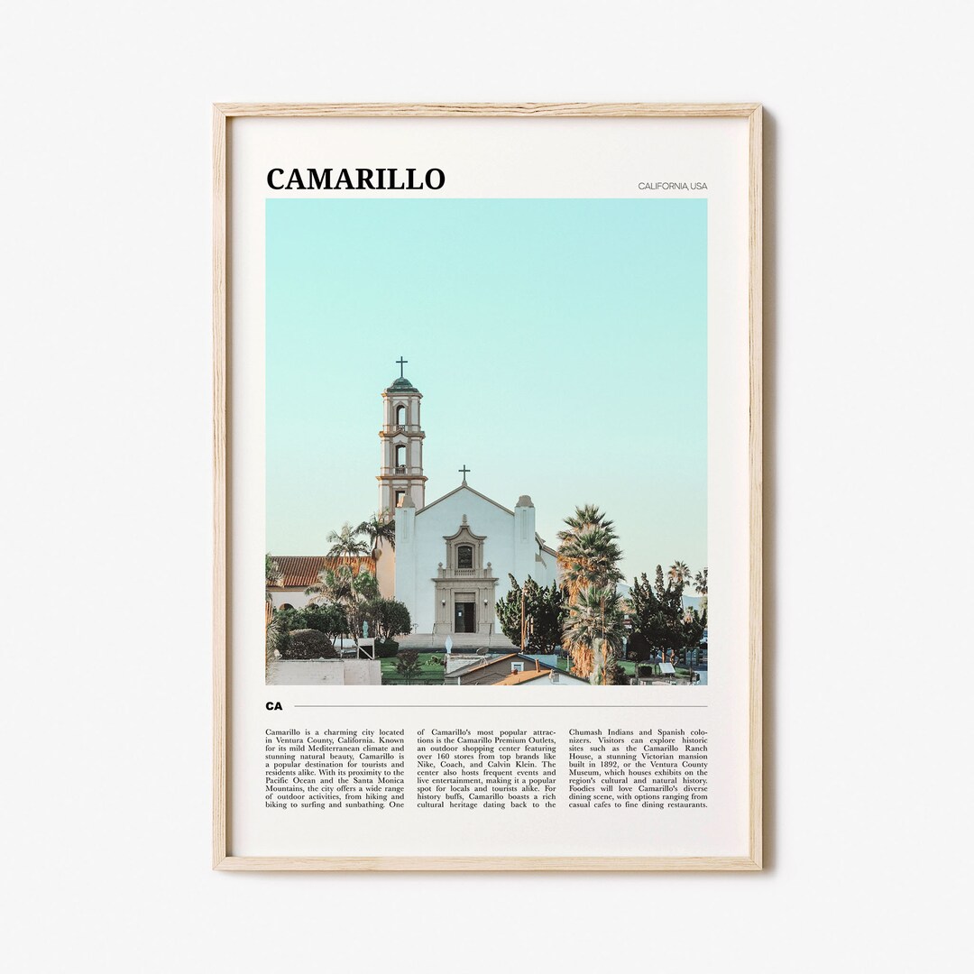 Camarillo Travel Poster Camarillo Wall Art Camarillo Poster - Etsy