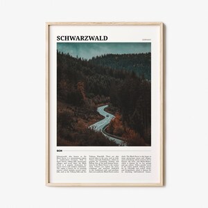 Schwarzwald Travel Poster, Schwarzwald Wall Art, Schwarzwald Poster ...