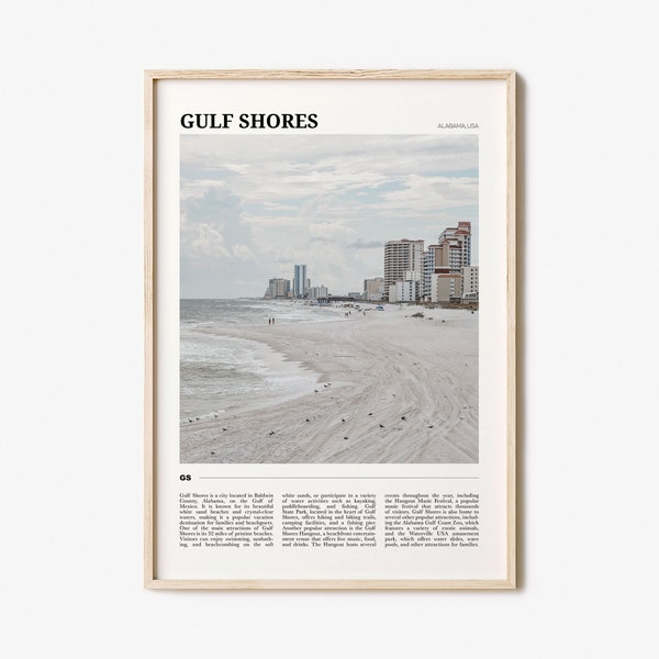 Gulf Shores Travel Poster - Etsy