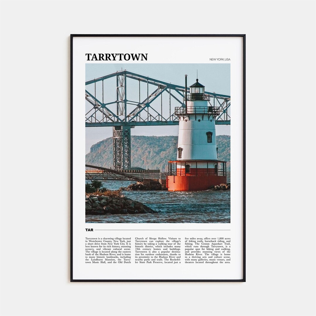 Tarrytown Travel Poster, Tarrytown Wall Art, Tarrytown Poster Print ...