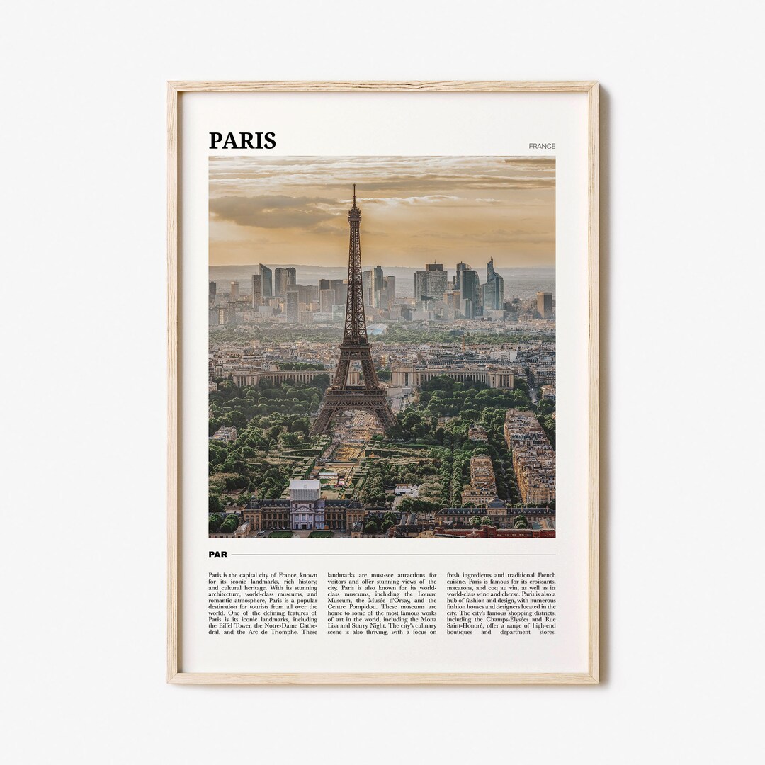 Paris Travel Poster, Paris Wall Art, Paris Poster Print, Paris Photo ...
