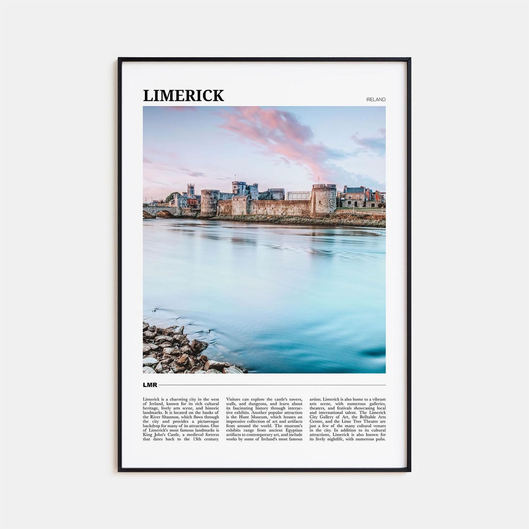 Limerick Travel Poster, Limerick Wall Art, Limerick Poster Print ...