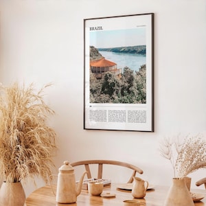 Brazil Travel Poster No 2, Brazil Wall Art, Brazil Poster Print, Brazil ...