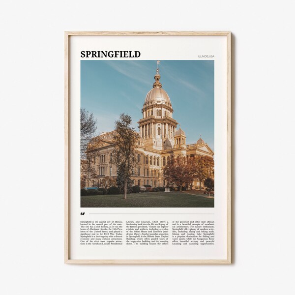 Springfield Travel Poster - Etsy