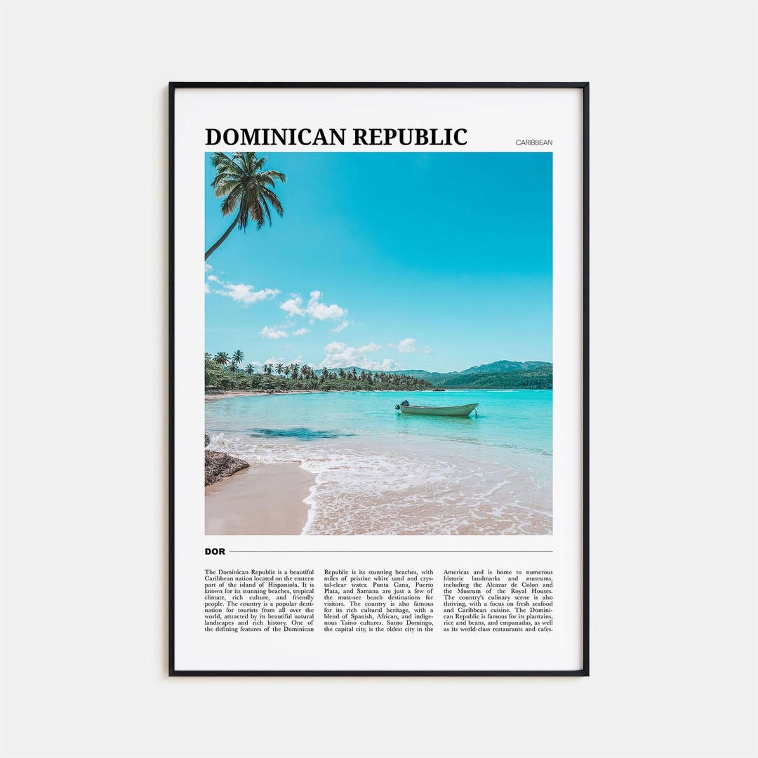 Dominican Republic Travel Poster, Dominican Republic Wall Art ...