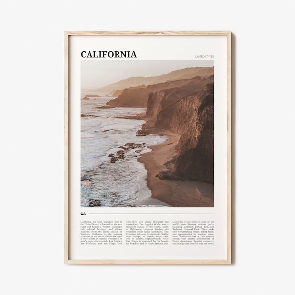 California Poster - Etsy