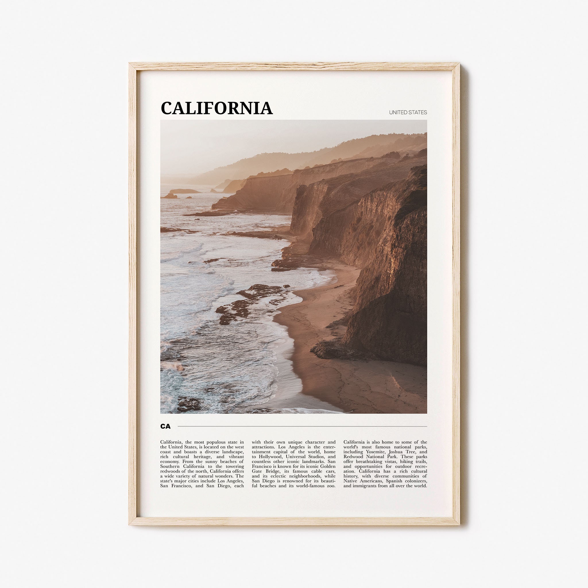 California Travel Poster No 2 California Wall Art California - Etsy