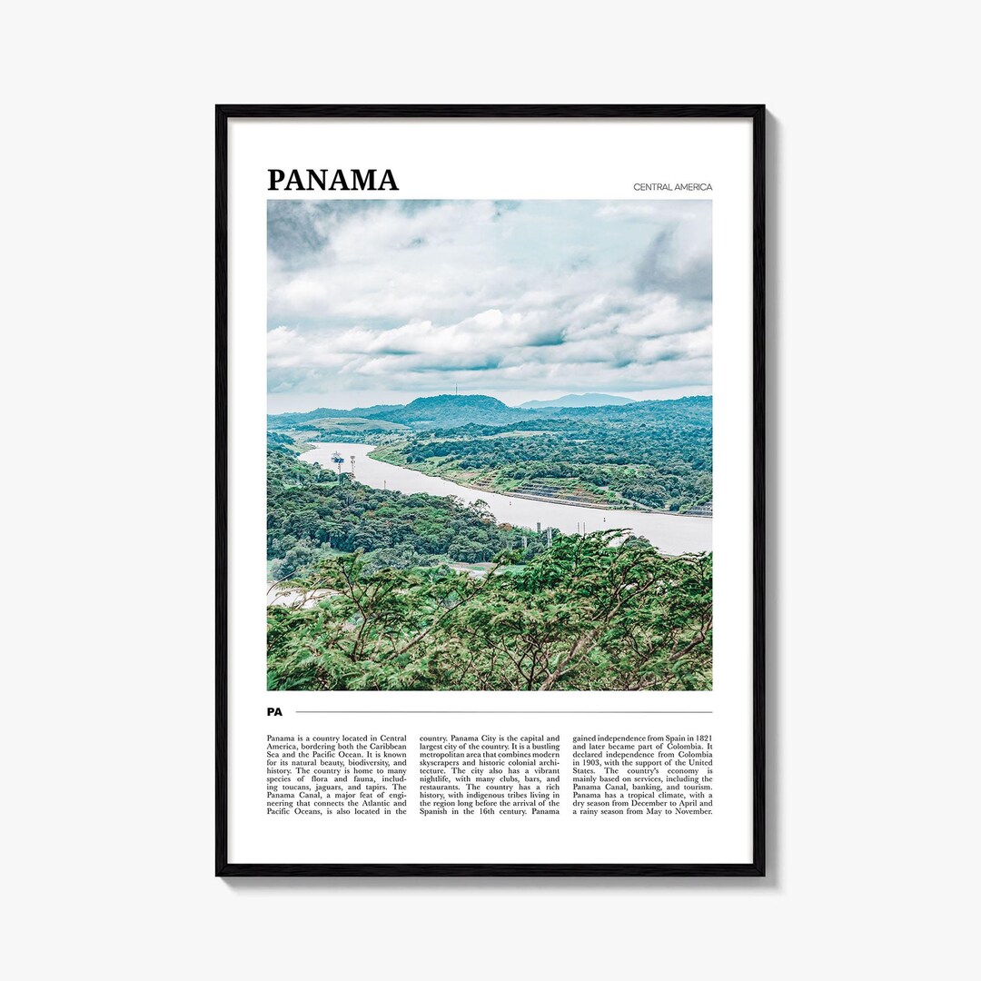Panama Travel Poster, Panama Wall Art, Panama Poster Print, Panama ...