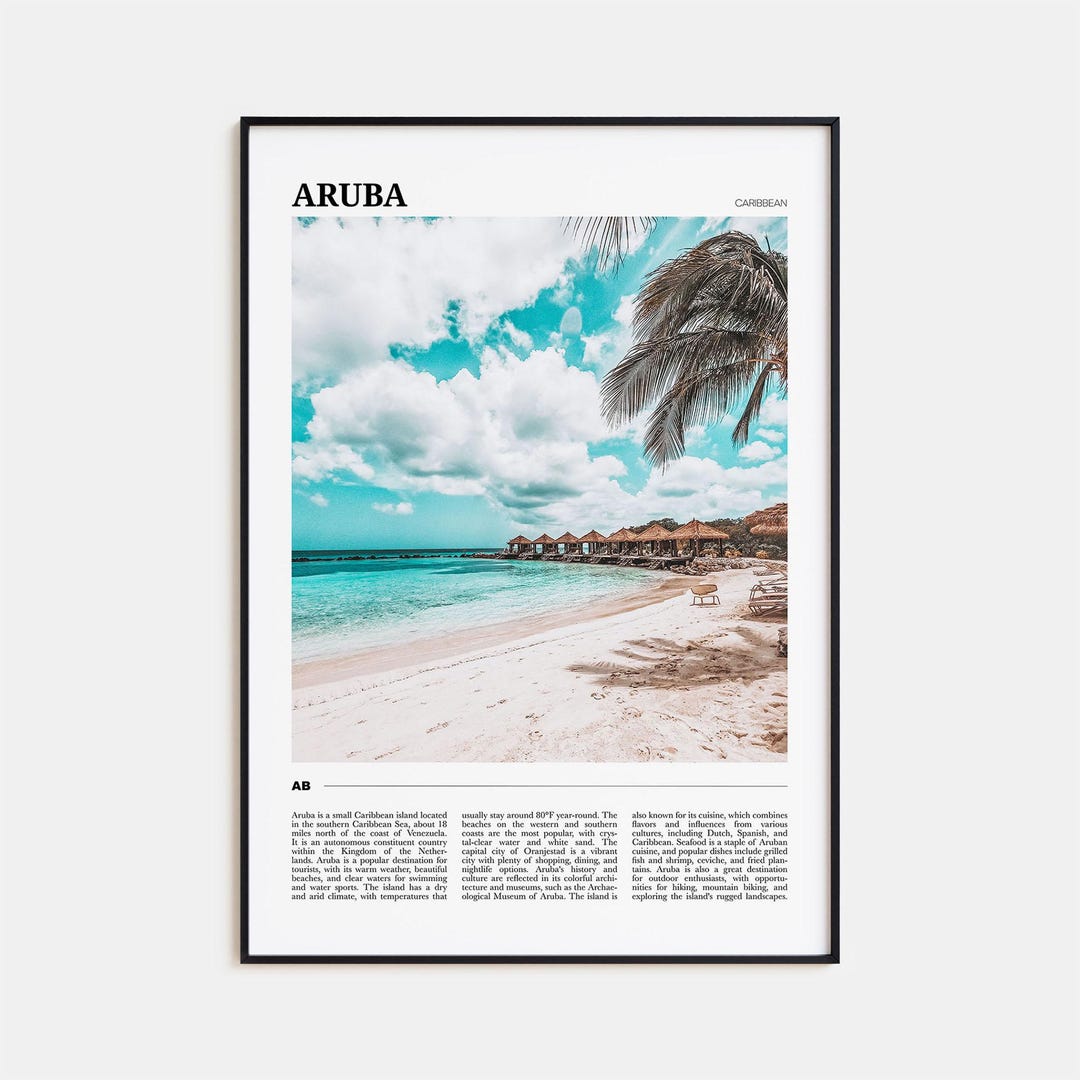 Aruba Travel Poster, Aruba Wall Art, Aruba Poster Print, Aruba Photo ...