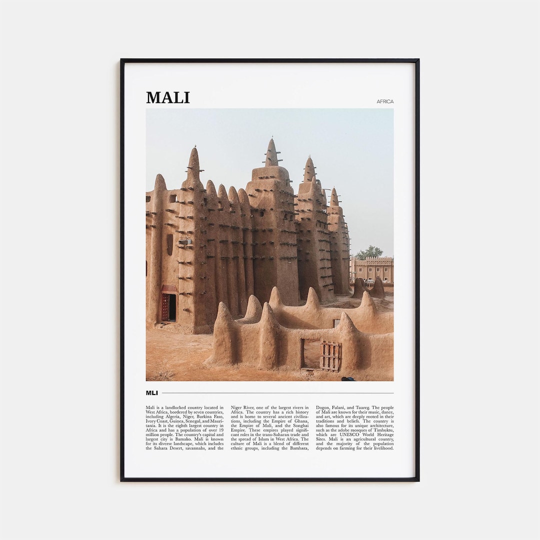 Mali Travel Poster, Mali Wall Art, Mali Poster Print, Mali Photo, Mali ...