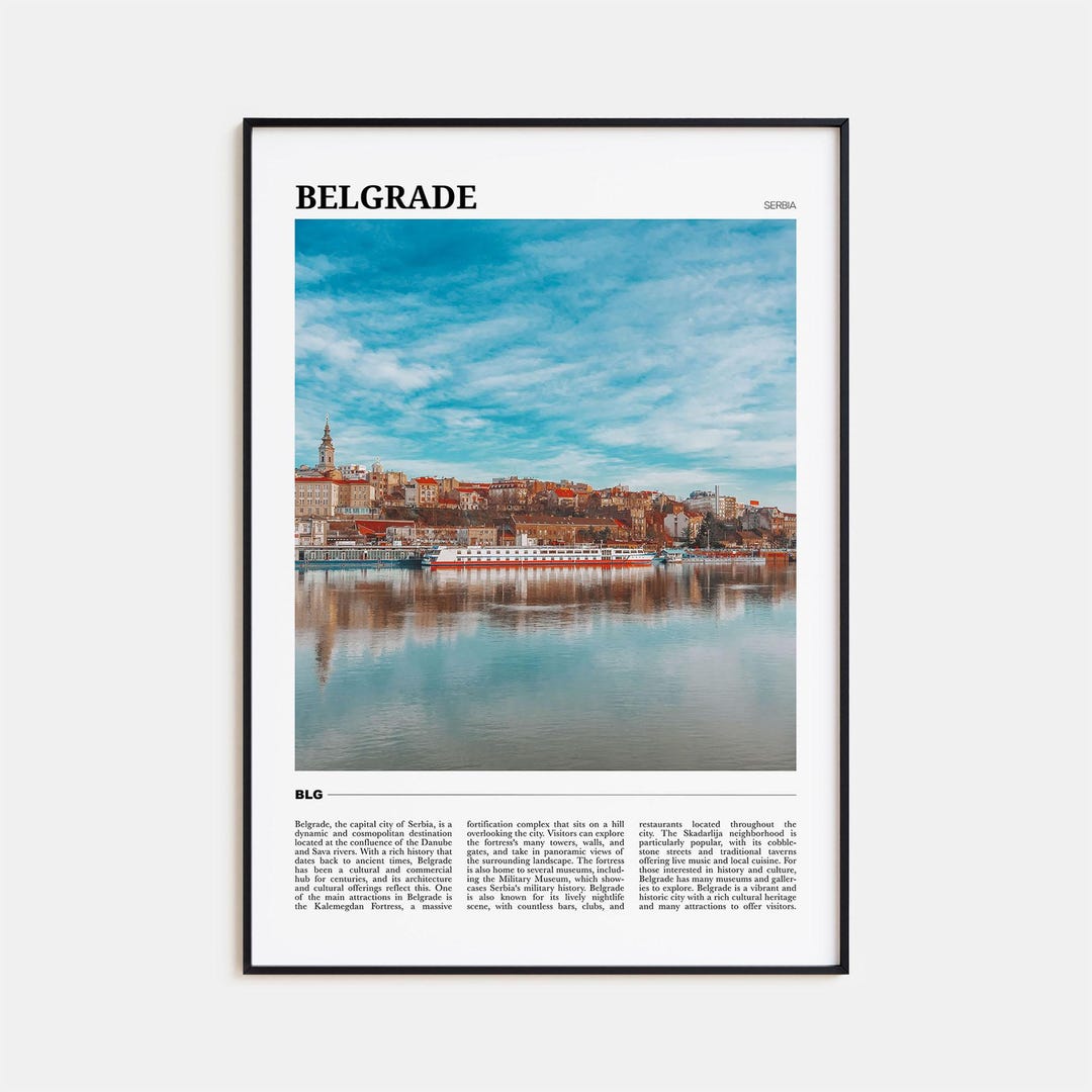 Belgrade Travel Poster, Belgrade Wall Art, Belgrade Poster Print ...