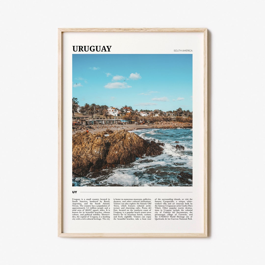 Uruguay Travel Poster, Uruguay Wall Art, Uruguay Poster Print, Uruguay ...