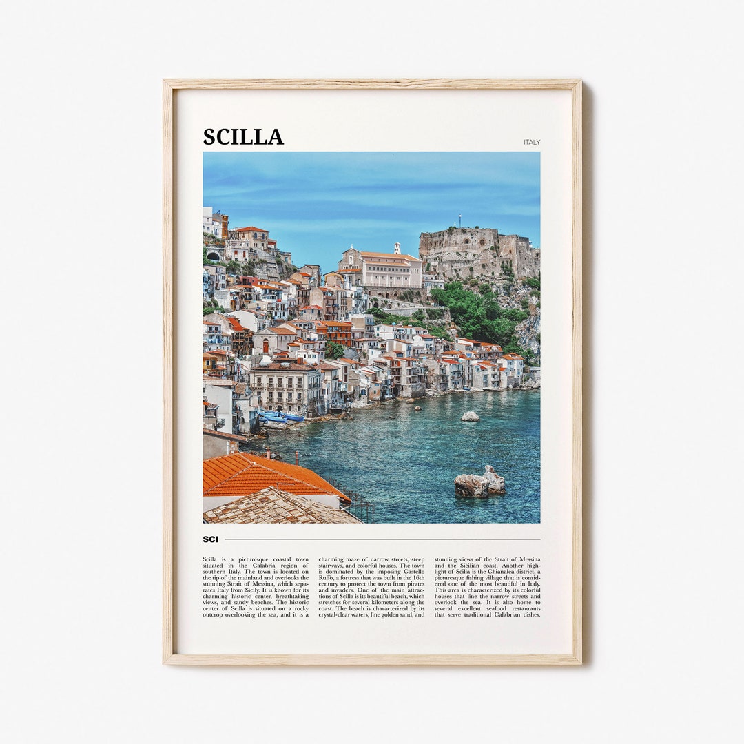 Scilla Travel Poster, Scilla Wall Art, Scilla Poster Print, Scilla ...