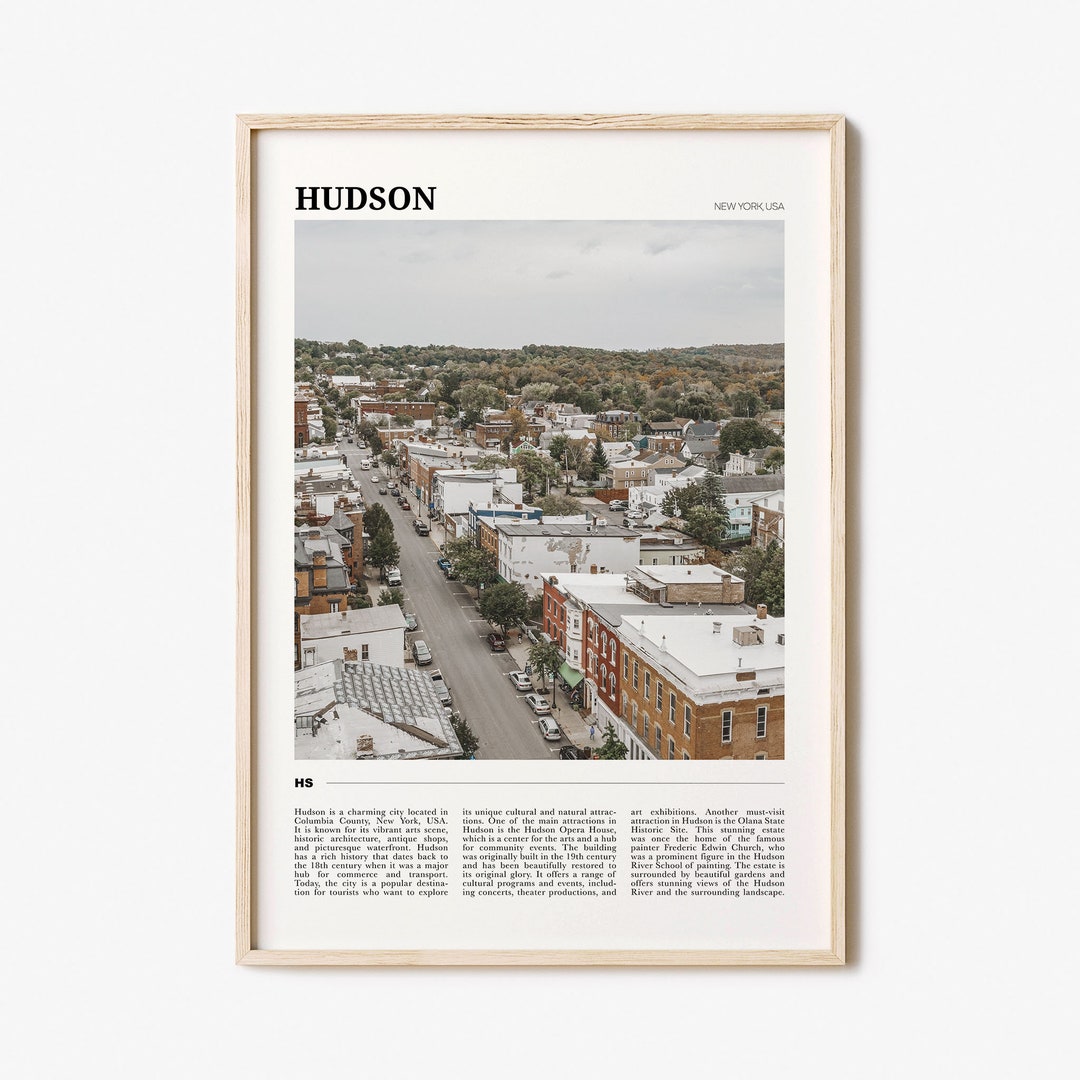 Hudson Travel Poster, Hudson Wall Art, Hudson Poster Print, Hudson ...