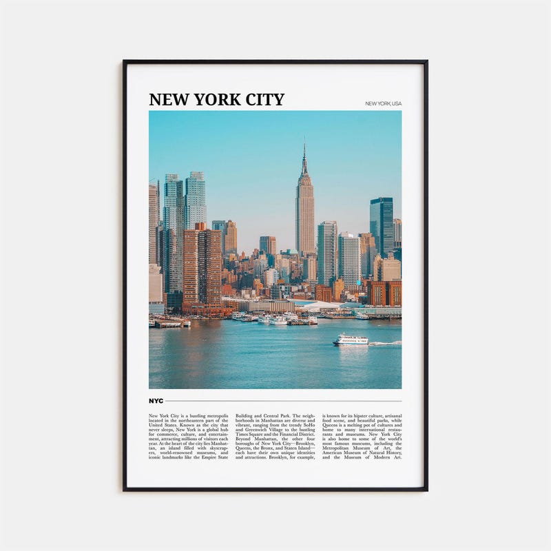 New York City Poster - Etsy