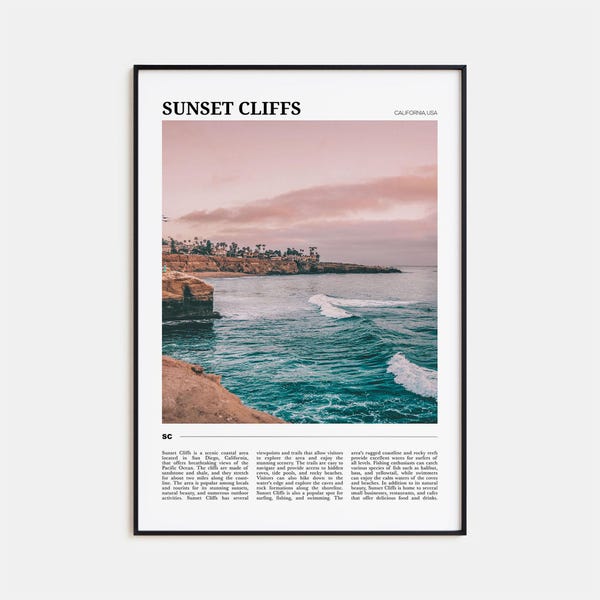 Sunset Cliffs - Etsy