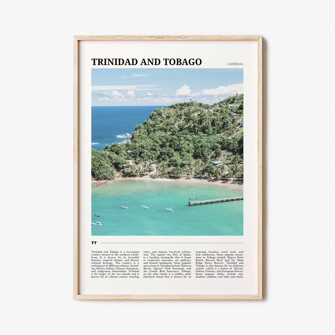 Trinidad and Tobago Travel Poster No 2, Trinidad and Tobago Art ...