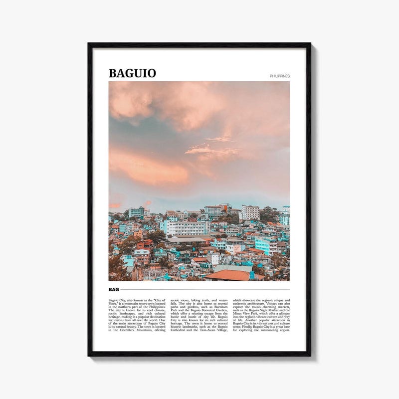 Baguio Poster - Etsy