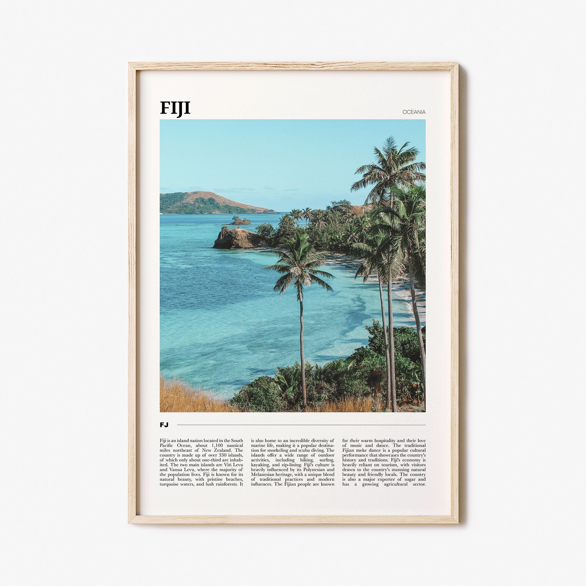 Fiji Travel Poster Fiji Wall Art Fiji Poster Print Fiji - Etsy