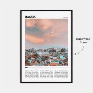 Baguio Travel Poster, Baguio Wall Art, Baguio Poster Print, Baguio ...