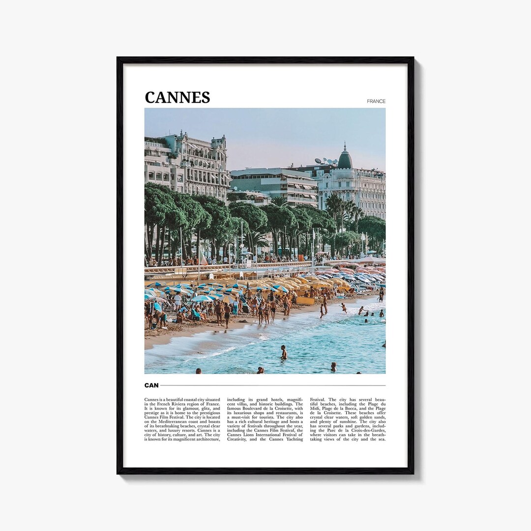 Cannes Travel Poster, Cannes Wall Art, Cannes Poster Print, Cannes ...