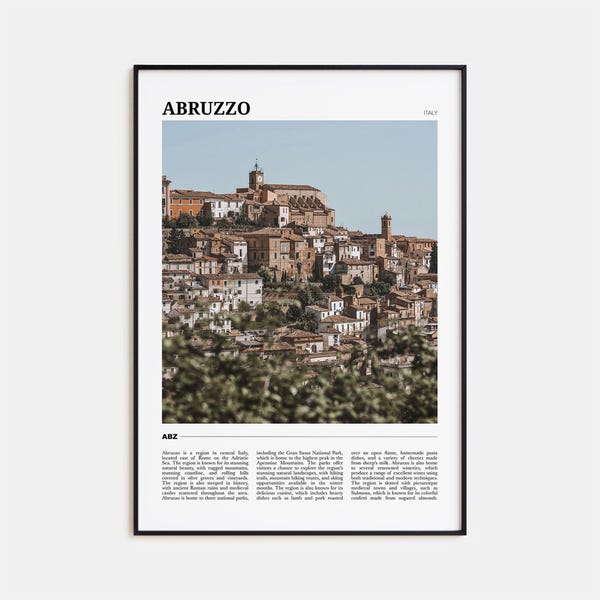 Abruzzo Italy Poster - Etsy