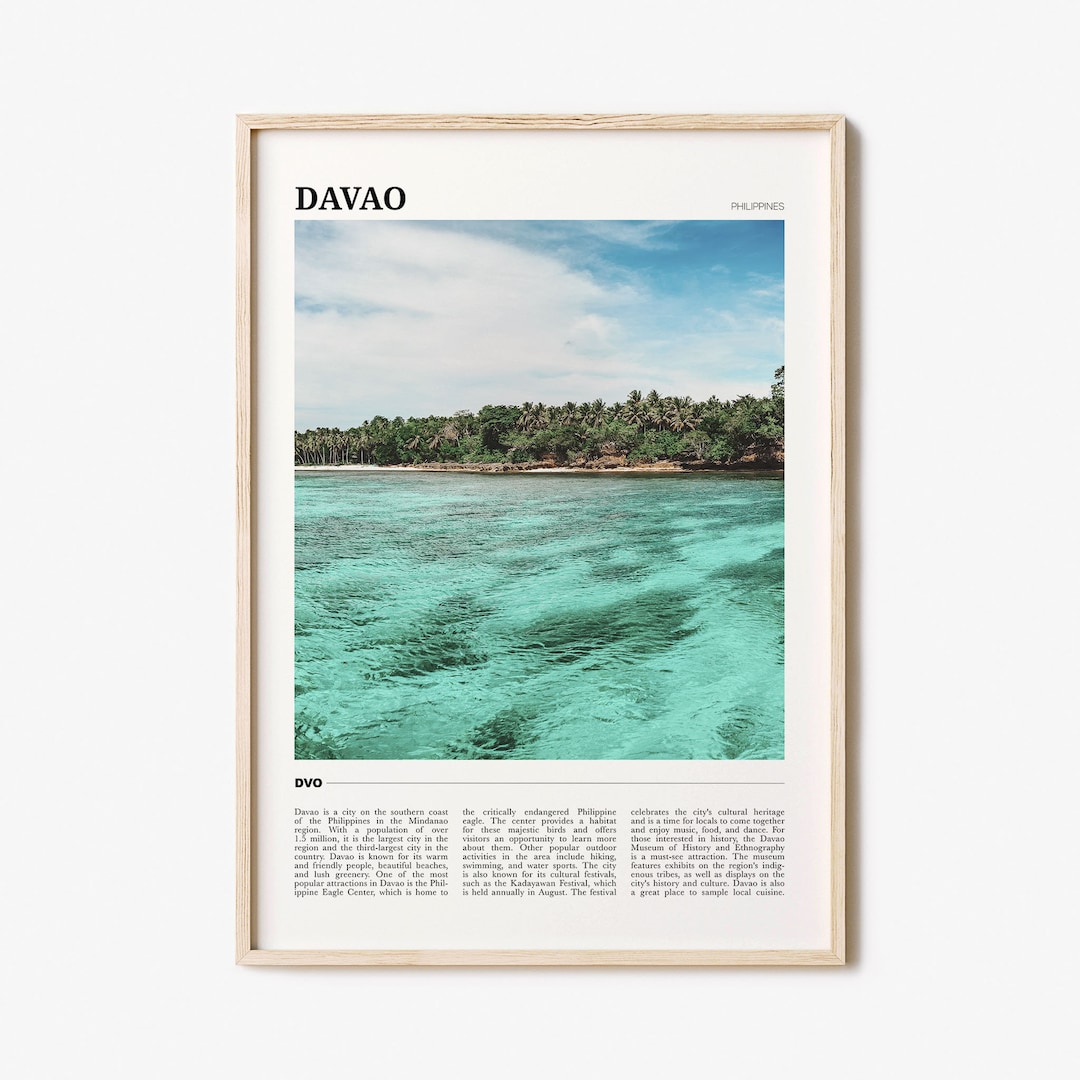 Davao Travel Poster, Davao Wall Art, Davao Poster Print, Davao Photo ...