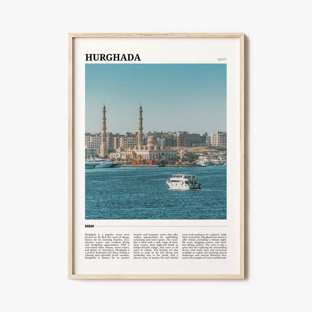 Hurghada Travel Poster, Hurghada Wall Art, Hurghada Poster Print ...