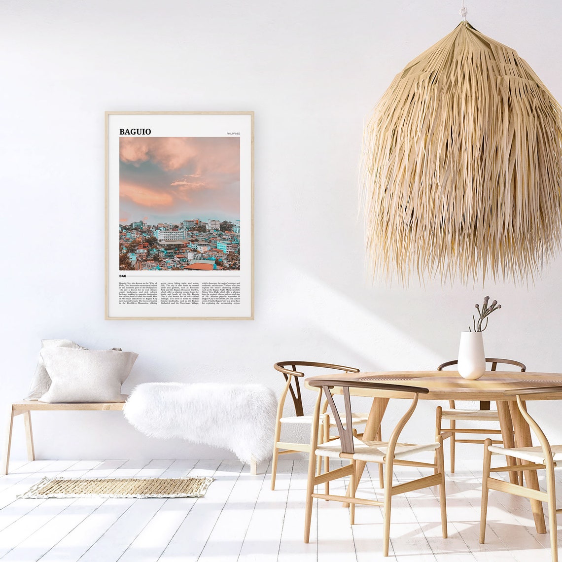 Baguio Travel Poster Baguio Wall Art Baguio Poster Print - Etsy