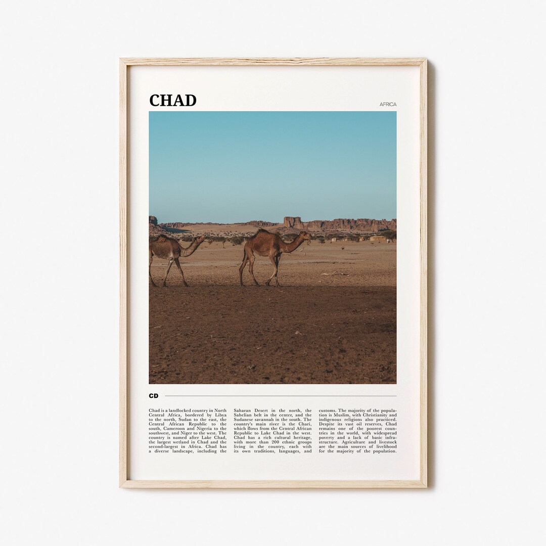 Chad Travel Poster, Chad Wall Art, Chad Poster Print, Chad Photo, Chad ...