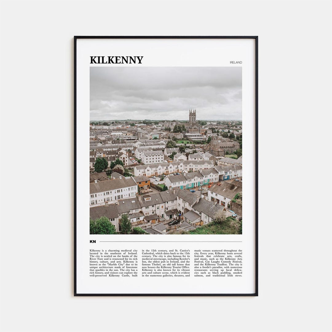 Kilkenny Travel Poster, Kilkenny Wall Art, Kilkenny Poster Print ...