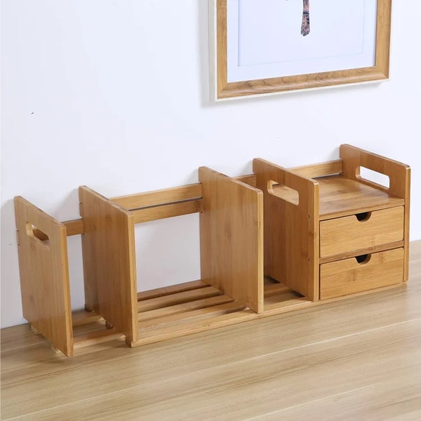 Desk With Bookshelf - Etsy