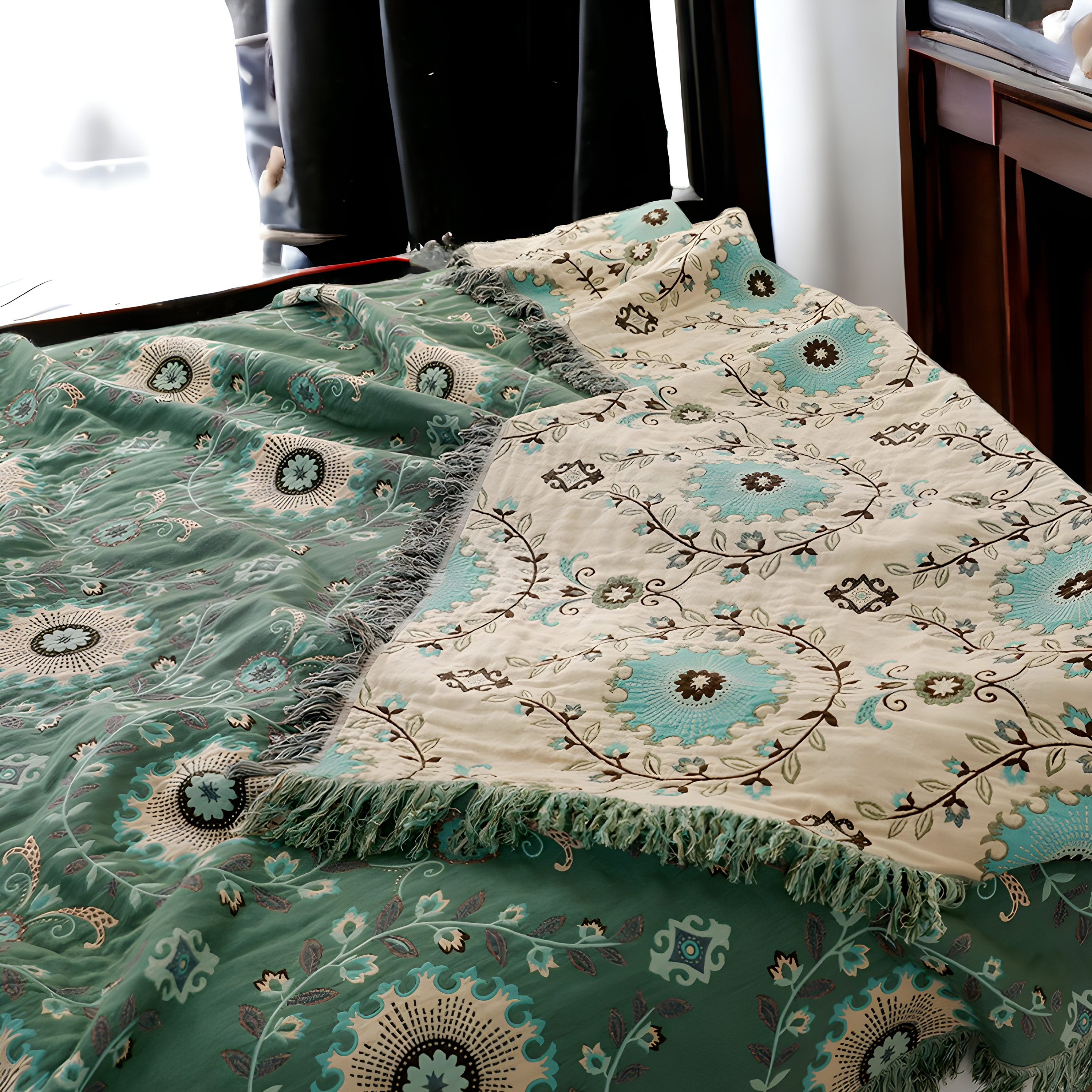 Blanket and Throws, Reversible Bedspread, Nordic Throw, Throw Bedspread ...